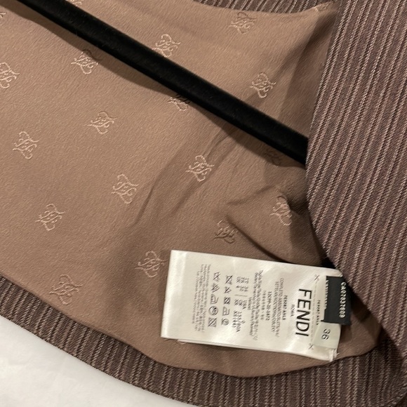 Fendi | Pants & Jumpsuits | Fendi Two Piece Crop Suit Set | Poshmark